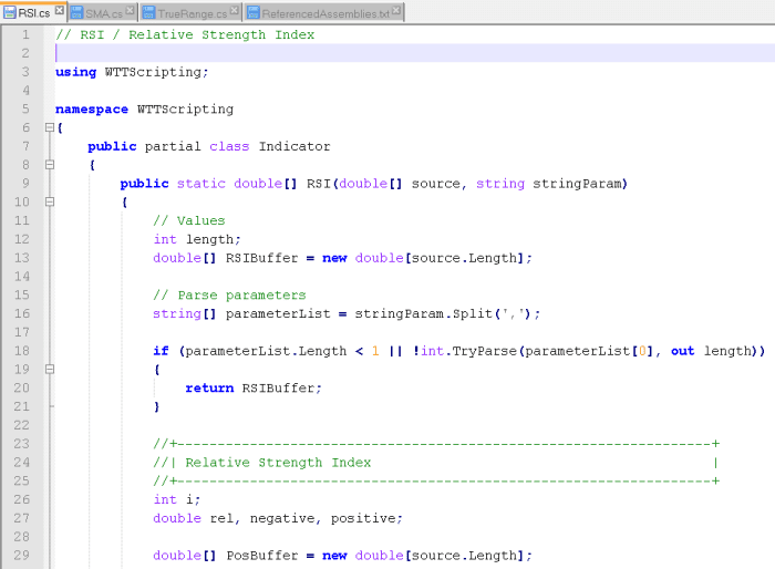 WTT C# Scripting Engine now available - WhenToTrade